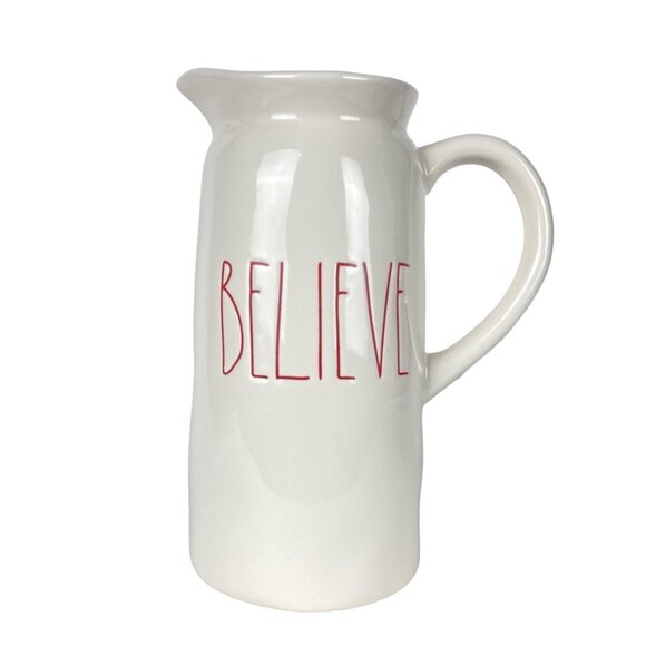 Rae Dunn | Dining | Rae Dunn Artisan Collection Believe Pitcher Large ...